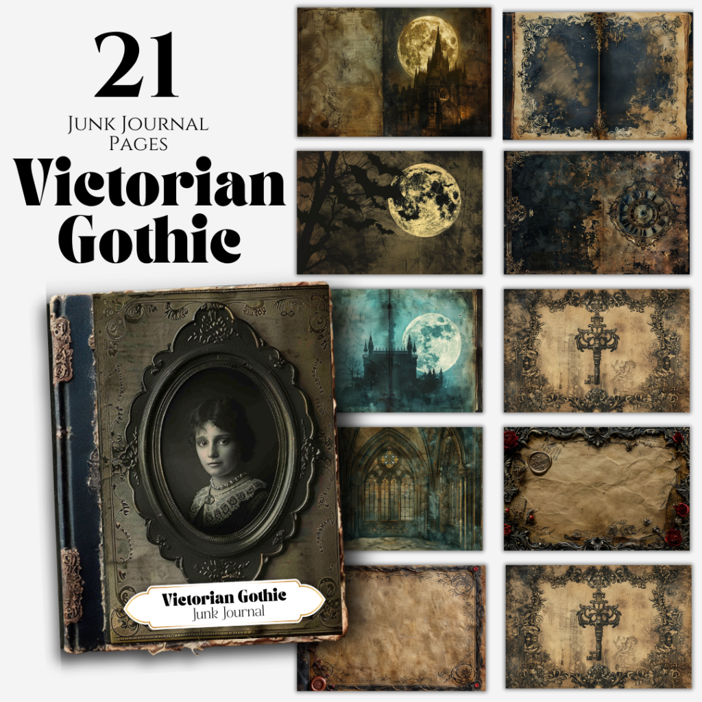 Victorian Gothic Junk Journal Kit – Ultimate Vintage Scrapbooking ...